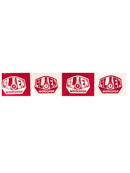 Alien Workshop Logo Banner Sticker Red/White – longboardlovesg