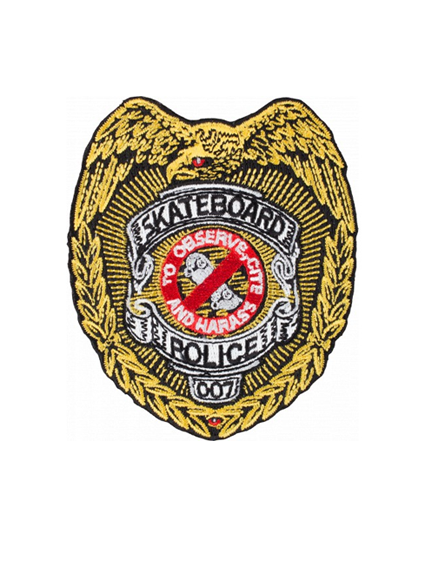 Powell Skateboard Police Patch – longboardlovesg